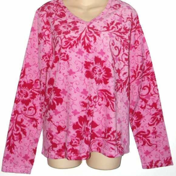 White Stag | Tops | White Stag Vneck Long Sleeve Microfleece Top M | Poshmark